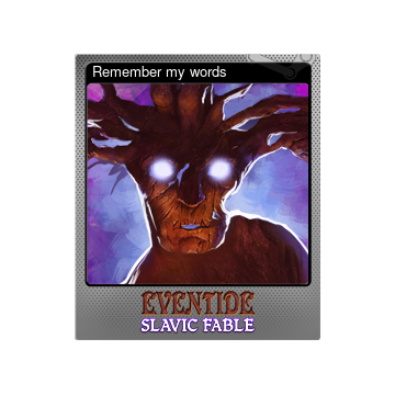 Steam Community Market :: Listings for 406870-Remember my words (Foil)